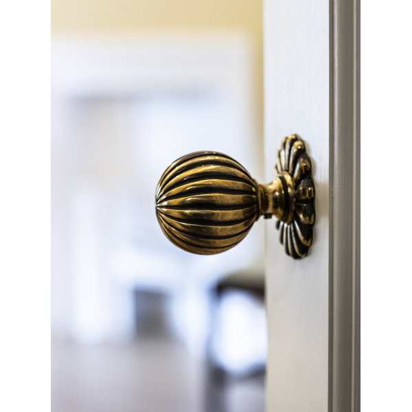 From The Anvil Aged Brass Flower Mortice/Rim Knob Set | Wayfair.co.uk